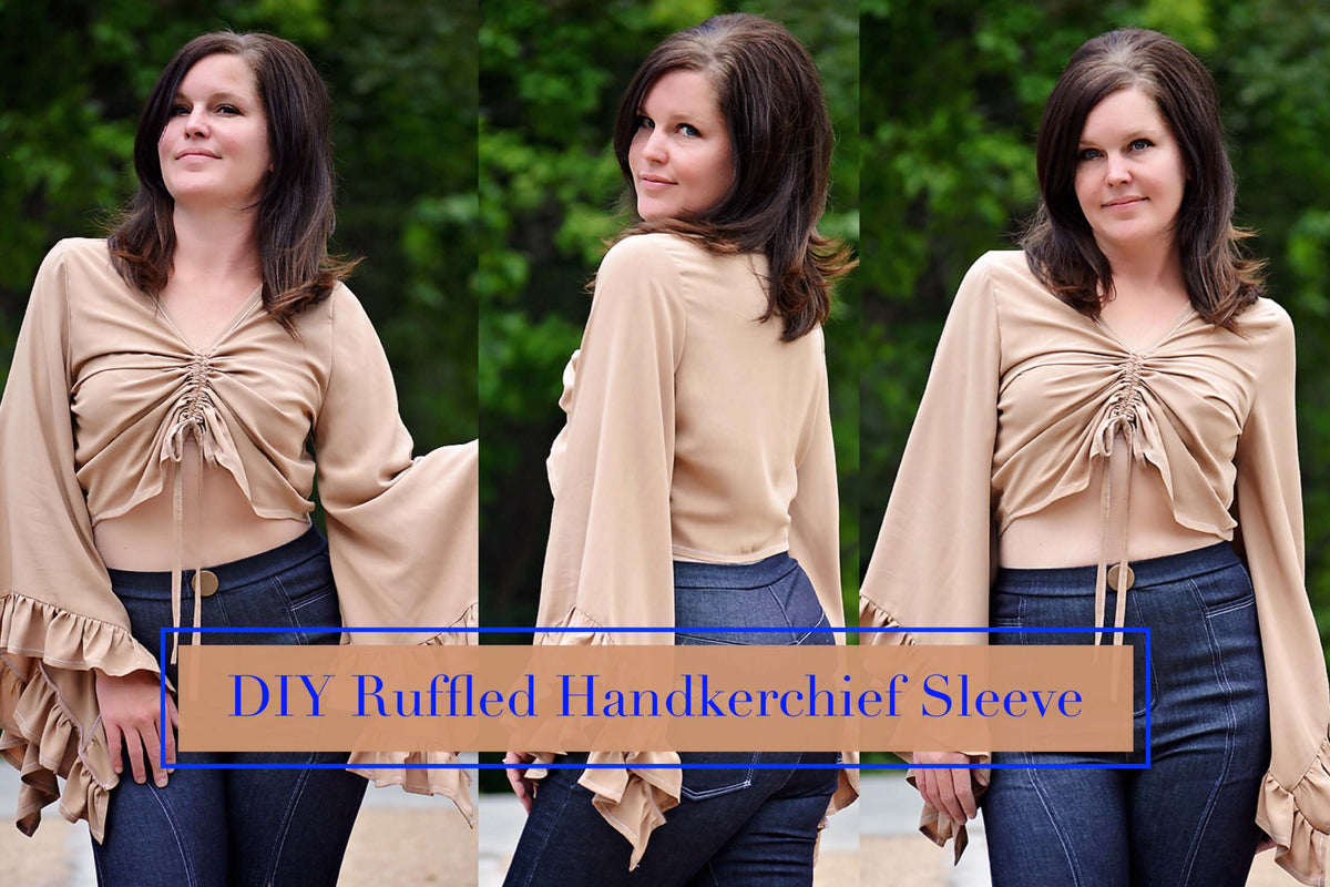 DIY Ruffled Handkerchief Sleeve