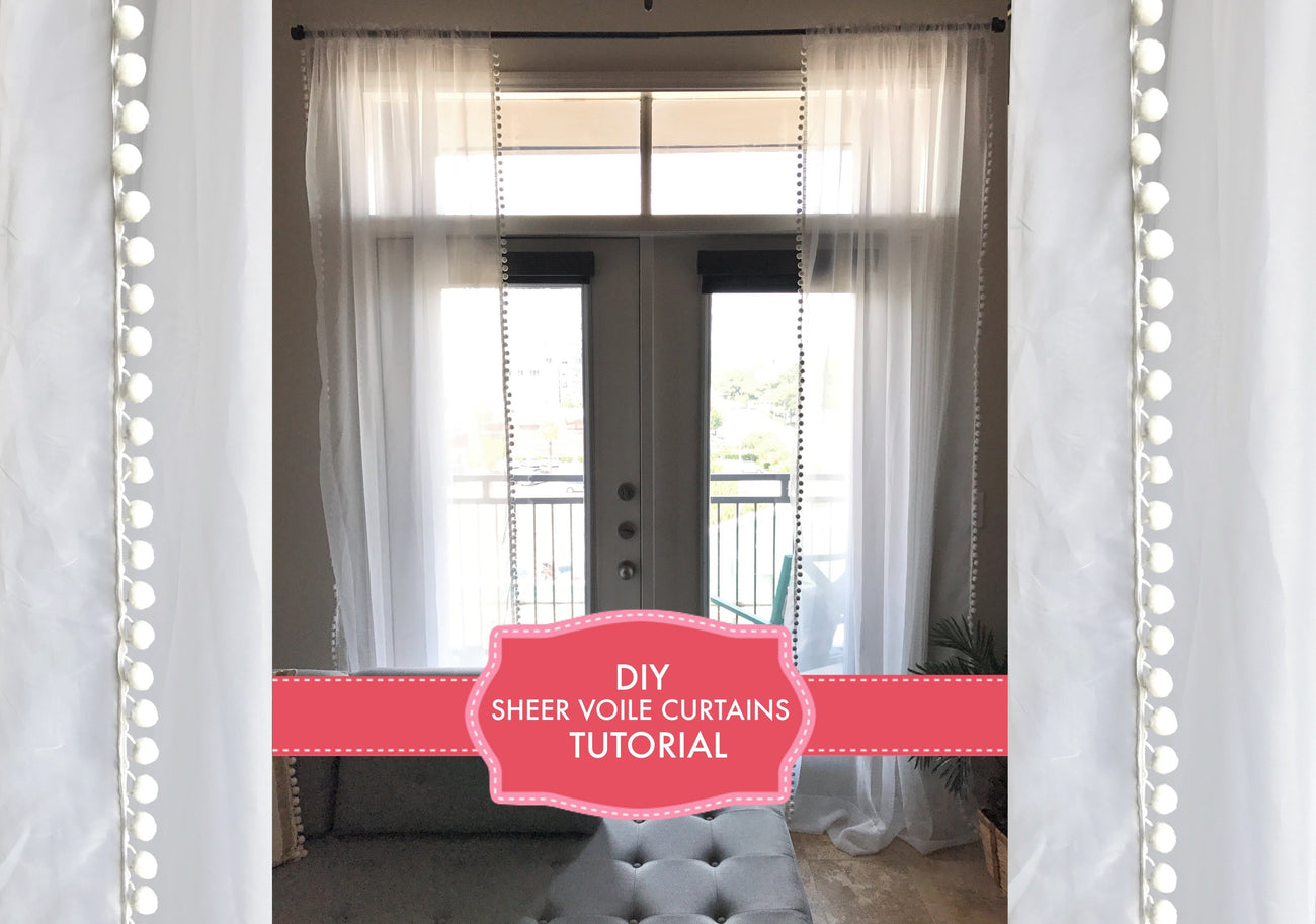DIY Sheer Curtains Sewing Tutorial