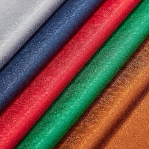 Striped Herringbone Stretch Satin Jacquard Fabric