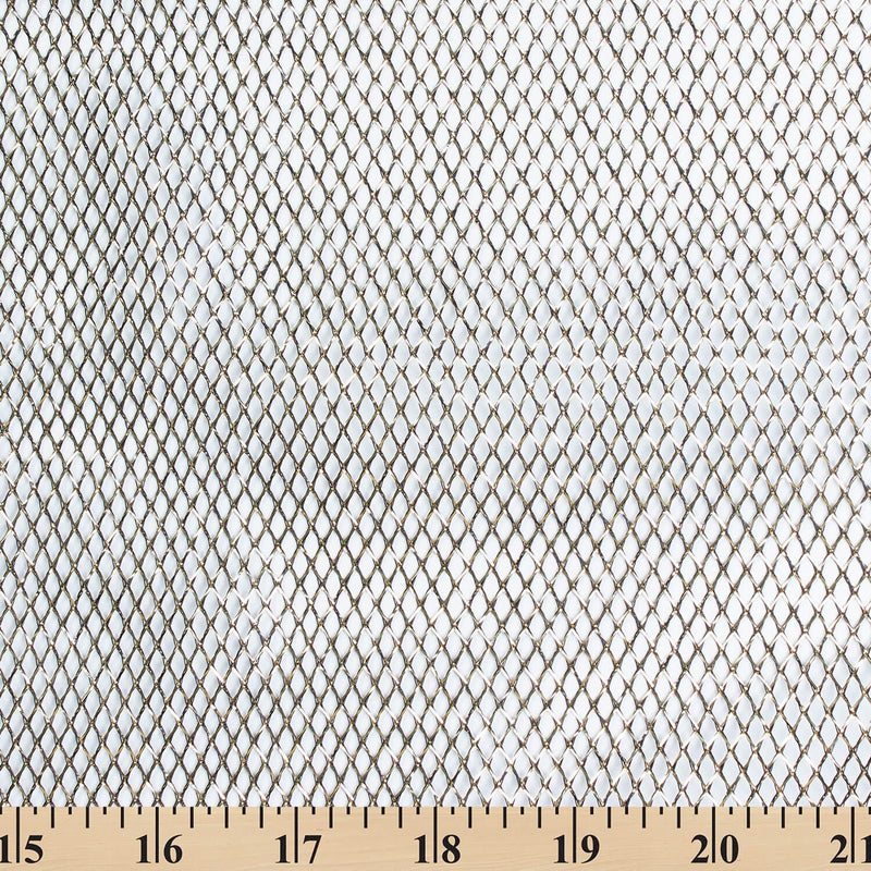 Gold Metallic Mesh Fabric By The Yard