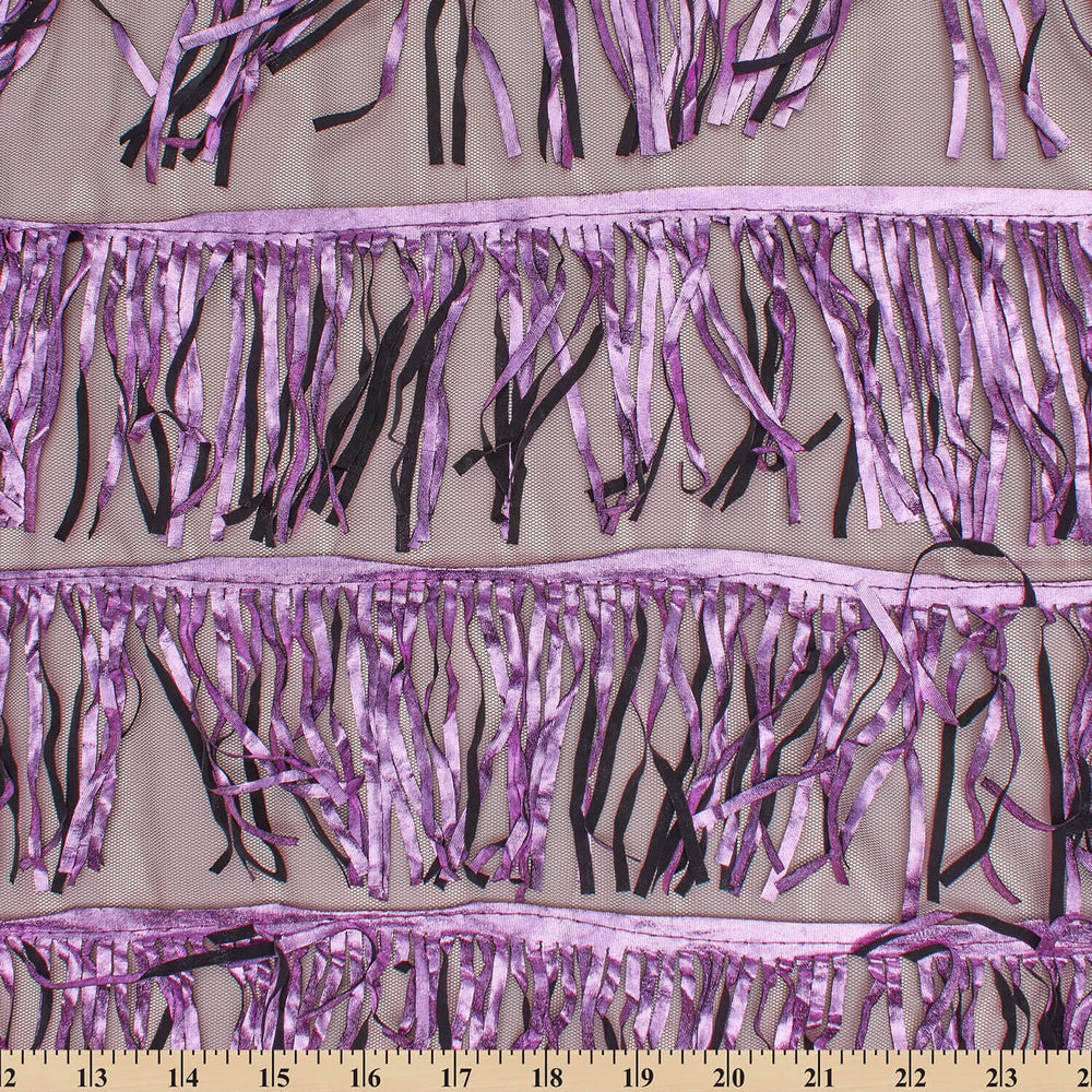 Fringe Layered Embroidery on Mesh Fabric 60" Wide On Sale $14.99/Yard