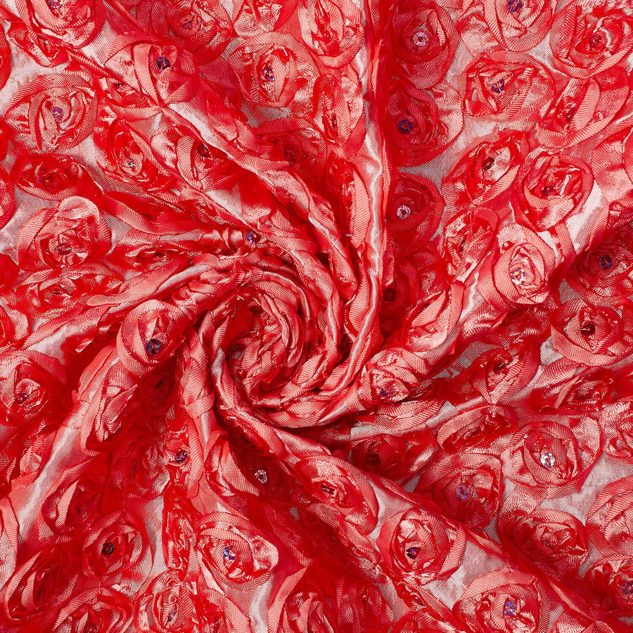 Sequins Rosette Fabric By The Yard