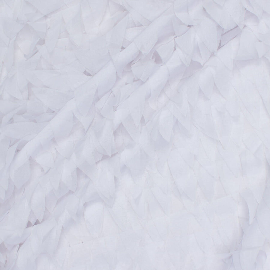 Triangle Leaf Ruffle Chiffon Fabric 60" Wide $14.99/Yard ON SALE!