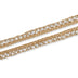 Opulent Rhinestones On Metallic Braided Corded Trim