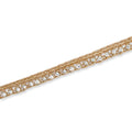 Opulent Rhinestones On Metallic Braided Corded Trim