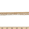 Opulent Rhinestones On Metallic Braided Corded Trim