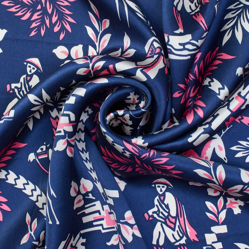 Sahara Printed Silk Fabric By The Yard