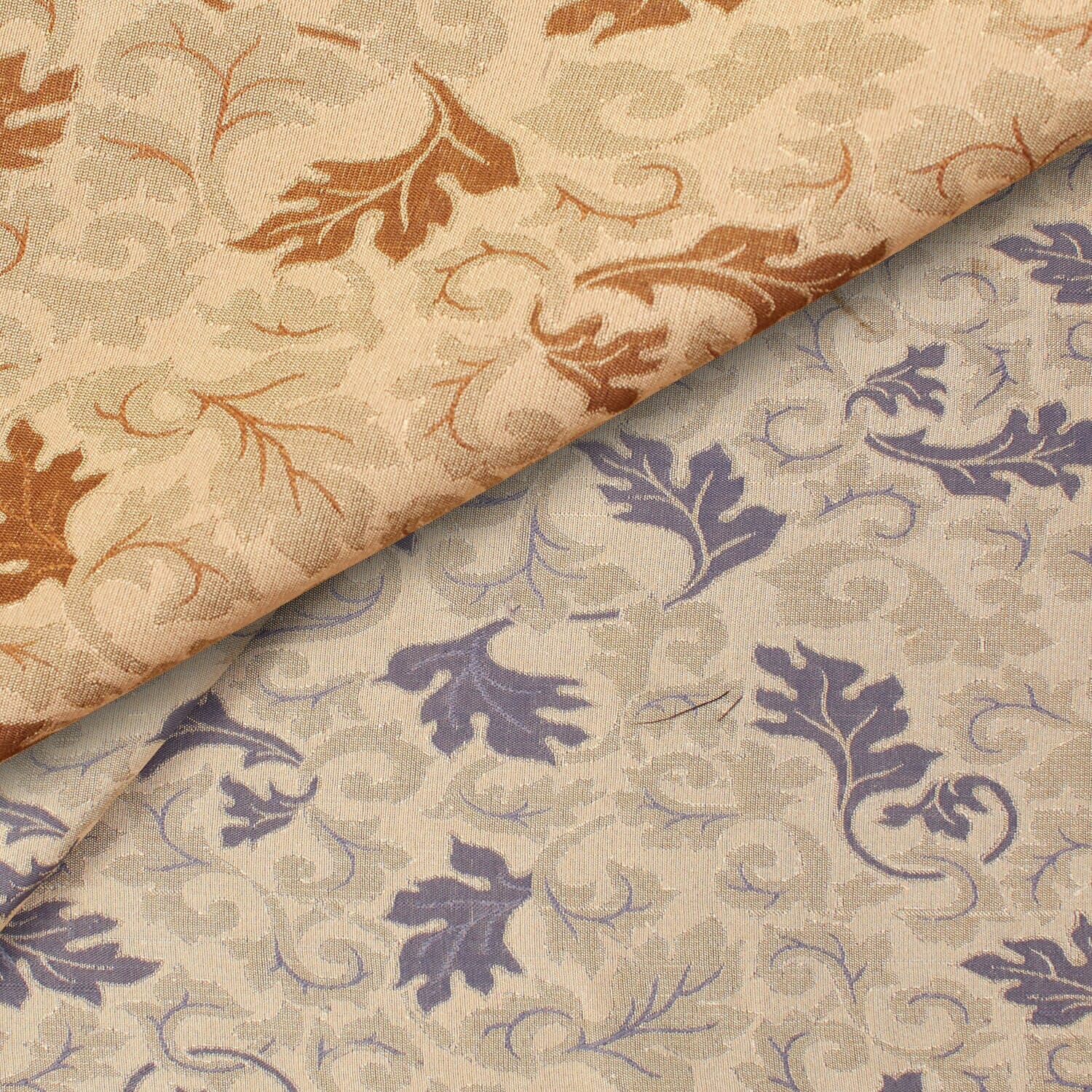 Autumn Leaf Plain Weave Jacquard Fabric