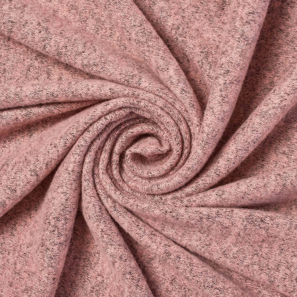 Brushed Two Tone Sweater Knit Hacci Fabric