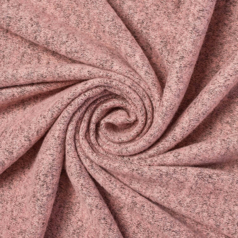 Brushed Two Tone Sweater Knit Hacci Fabric