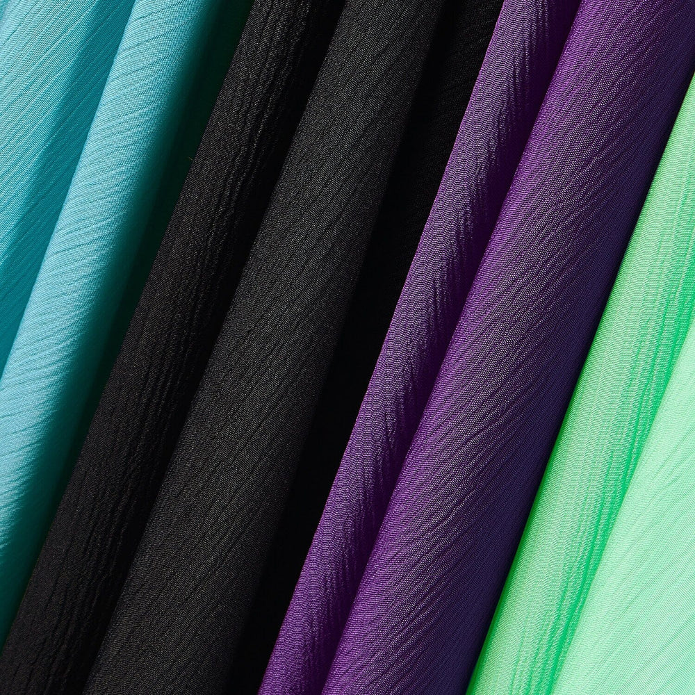 Crinkle Polyester Fabric By The Yard