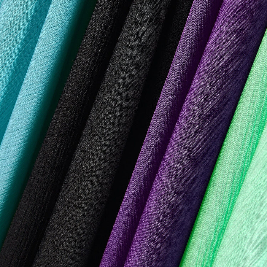 Crinkle Polyester Fabric By The Yard