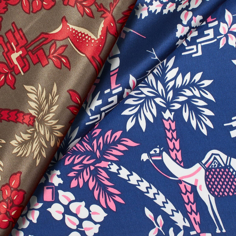 Sahara Printed Silk Fabric By The Yard