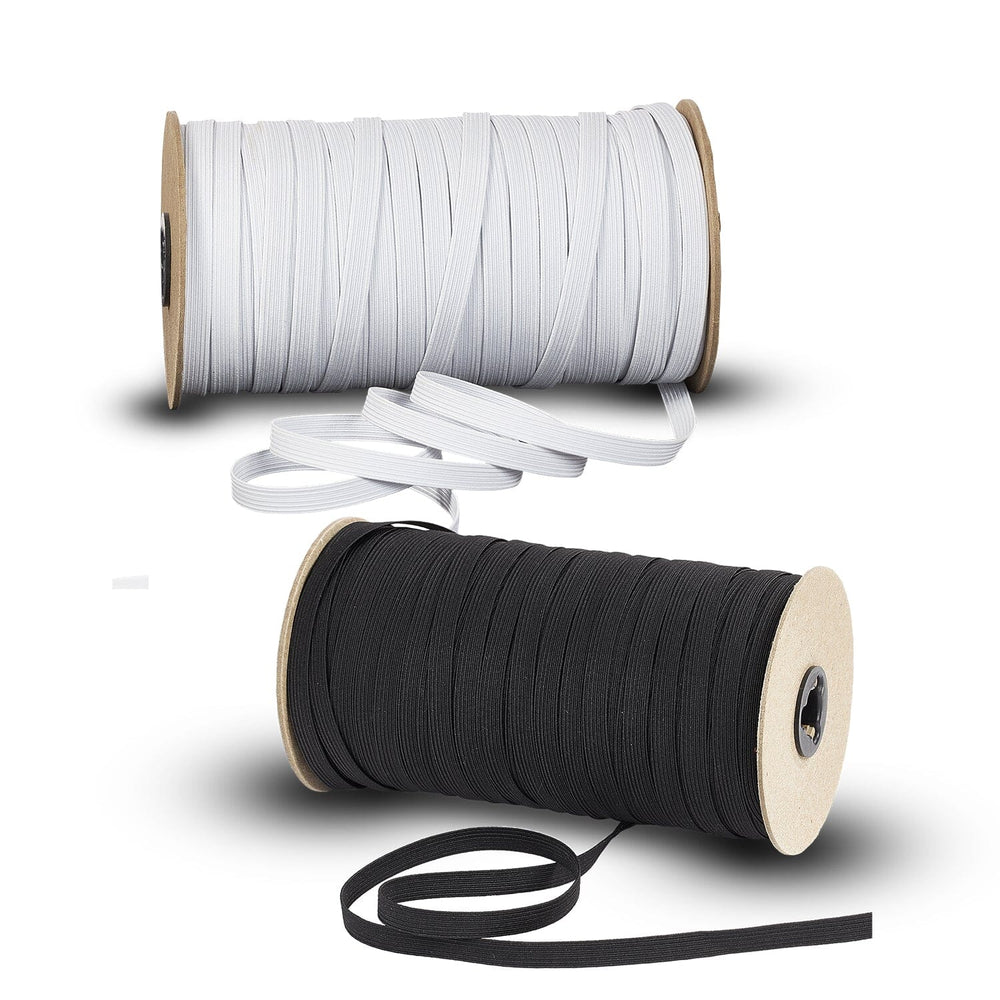 3/8 Inch Flat Braided Elastic By The Yard