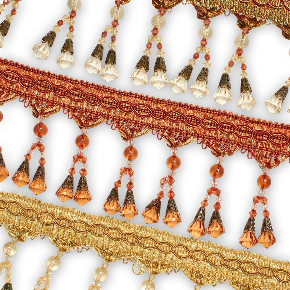 Beaded Rhinestone Tassel Fringe Trim | Fabric Wholesale Direct