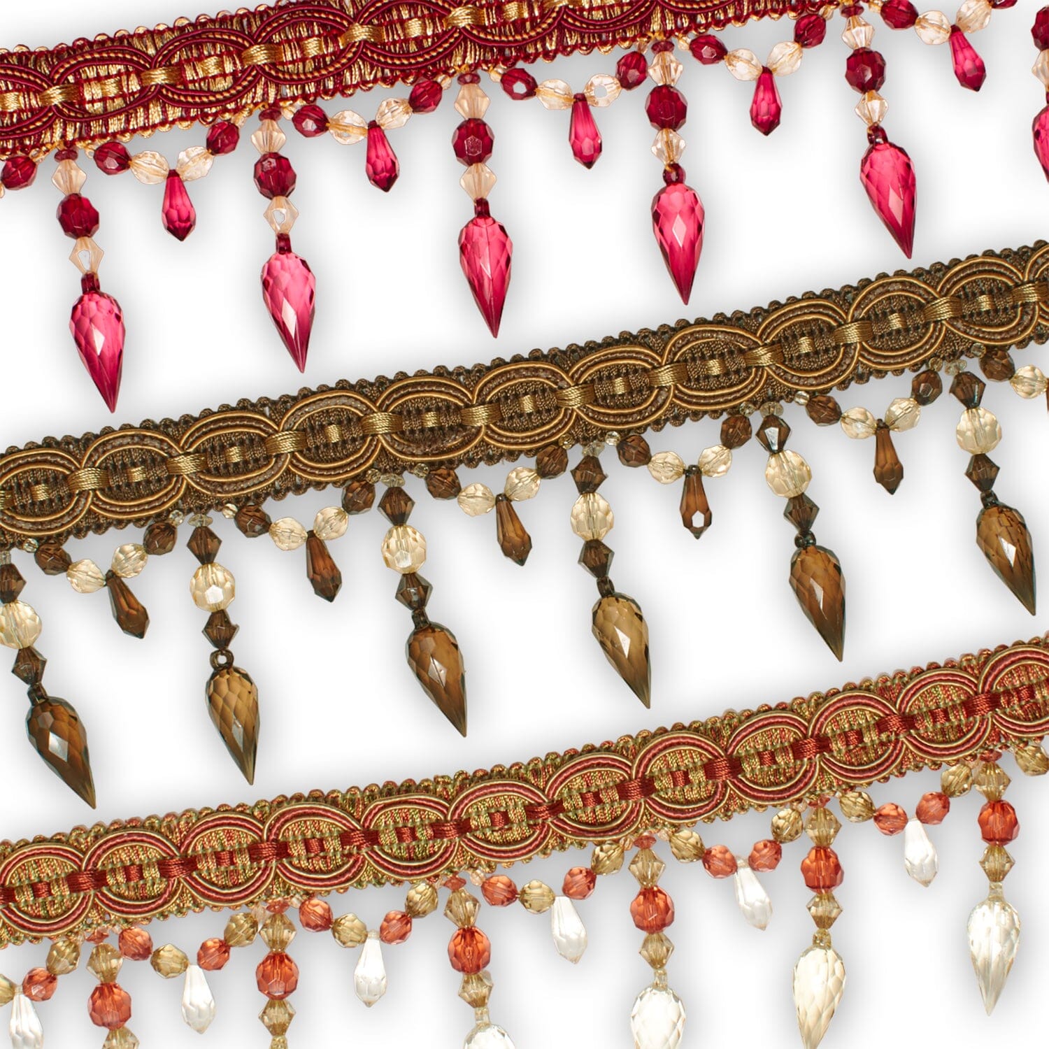Drop Rhinestone Tassel Fringe Trim | Fabric Wholesale Direct