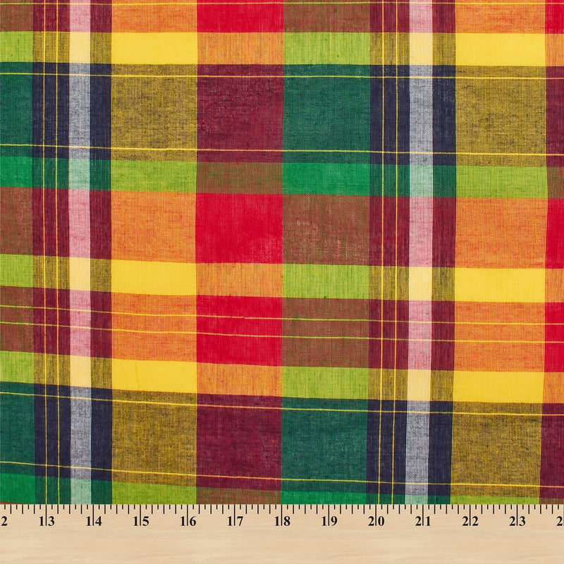 Madras Plaid Fabric (Style 108) | Fabric Wholesale Direct