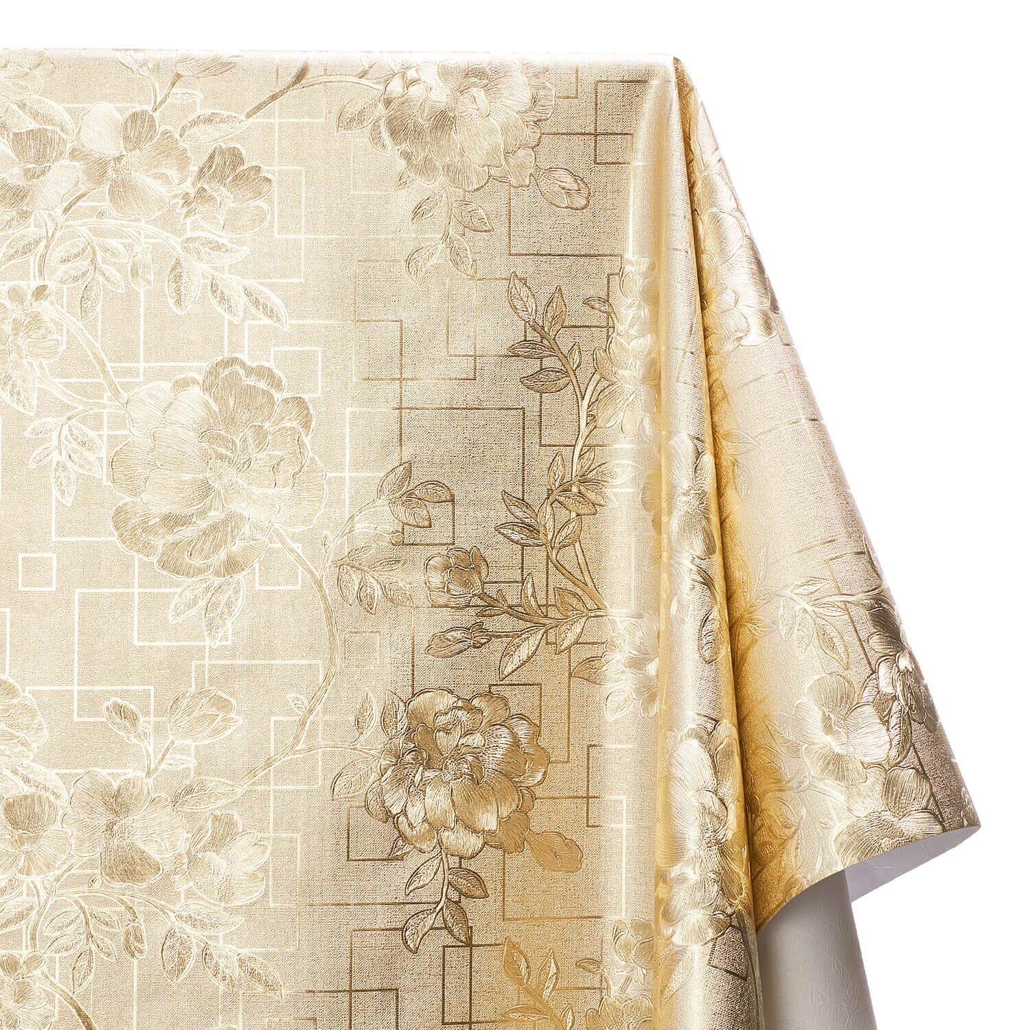 Geometric Floral Oilcloth Fabric | Fabric Wholesale Direct