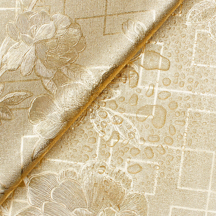 Geometric Floral Oilcloth Fabric | Fabric Wholesale Direct