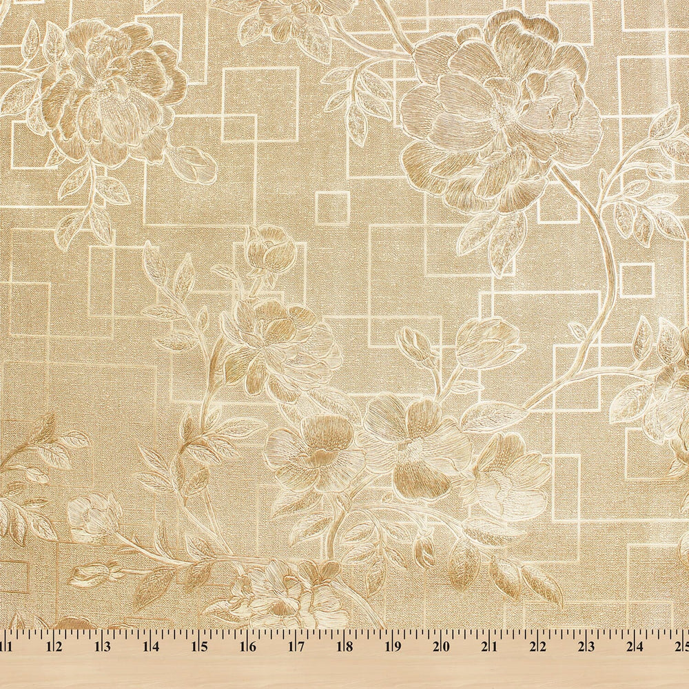Geometric Floral Oilcloth Fabric | Fabric Wholesale Direct