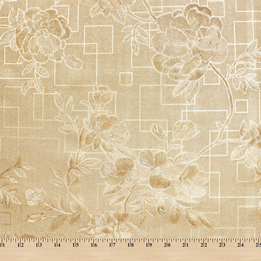 Geometric Floral Oilcloth Fabric | Fabric Wholesale Direct