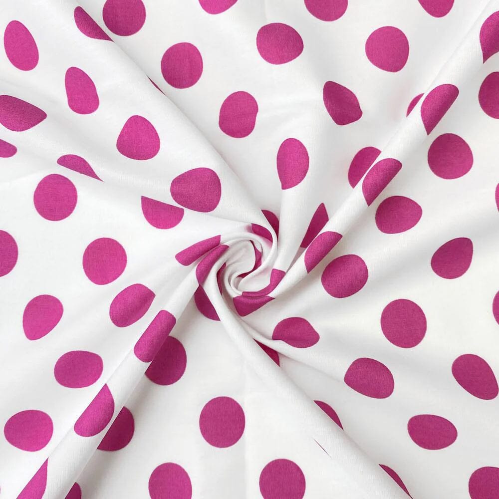 Large Polka Dot Cotton Poplin 58/60 Inch Fabric