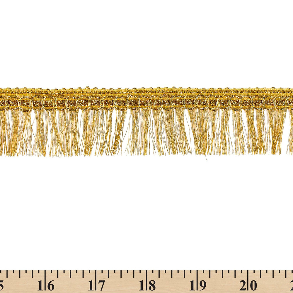 1.25 Inch Metallic Chainette Fringe Trim