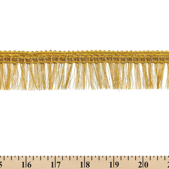 1.25 Inch Metallic Chainette Fringe Trim
