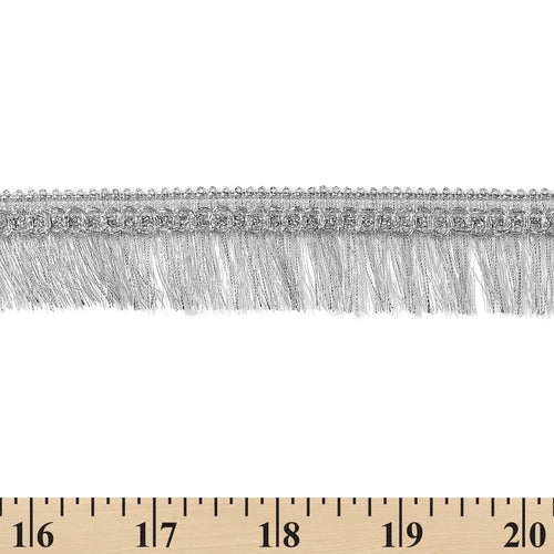 1.25 Inch Metallic Chainette Fringe Trim
