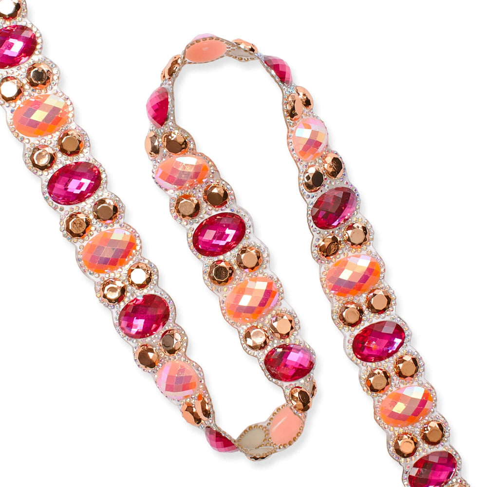 Oval Resin Rhinestone Iron On Trim | Fabric Wholesale Direct