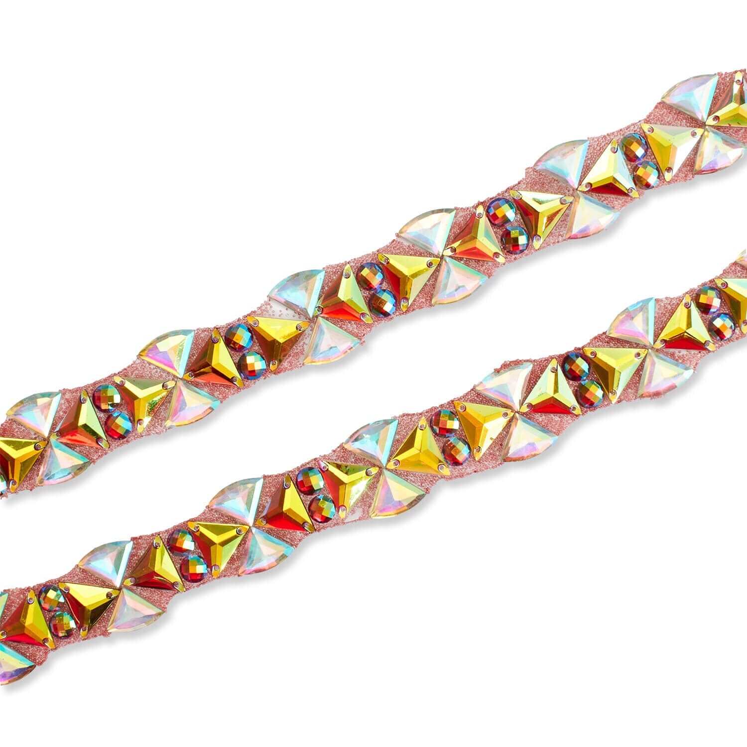 Cross Rhinestone Iron On Trim | Fabric Wholesale Direct