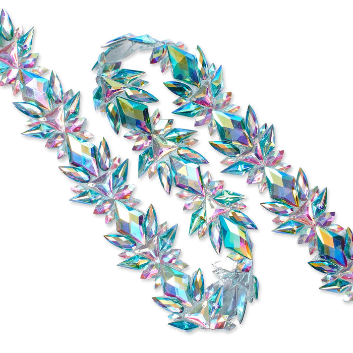 Icy Resin Rhinestone Iron On Trim | Fabric Wholesale Direct