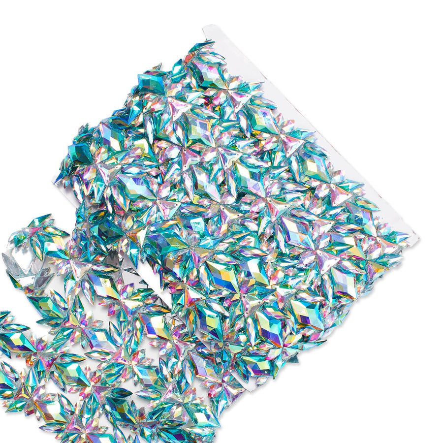 Icy Resin Rhinestone Iron On Trim | Fabric Wholesale Direct