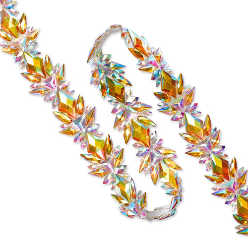 Icy Resin Rhinestone Iron On Trim | Fabric Wholesale Direct