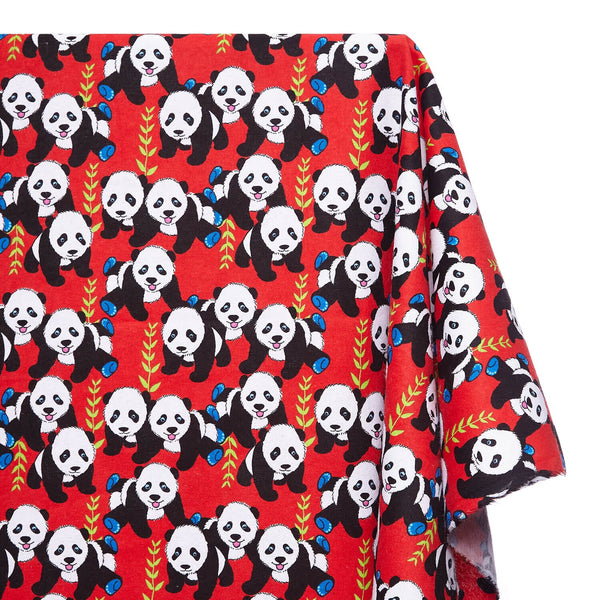 Panda Printed Cotton Flannel
