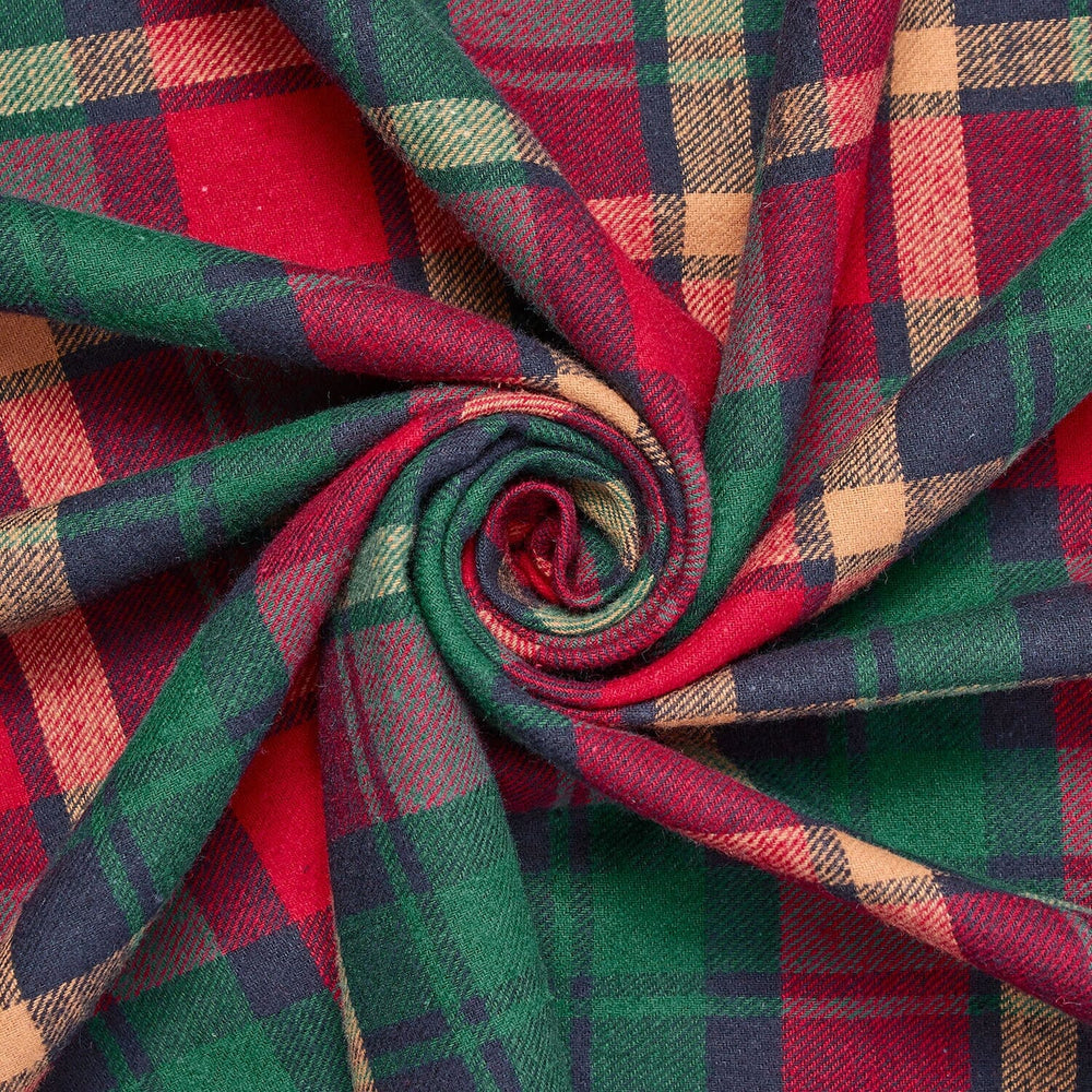 Stirling Tartan Plaid Yarn Dye Brush Cotton Flannel