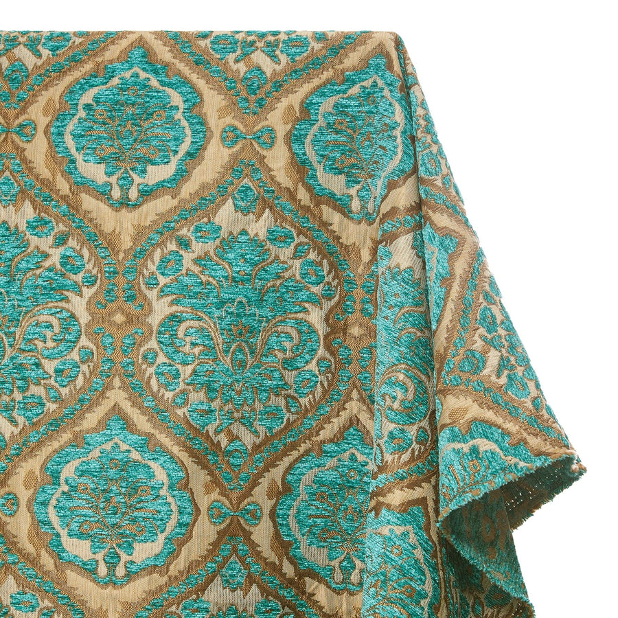 Two Tone Polyester Chenille Damask Jacquard Fabric