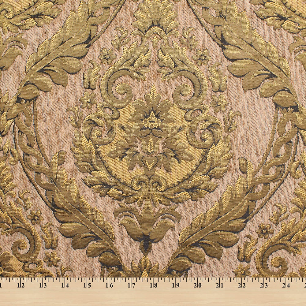 Two Tone Polyester Rayon Chenille Damask Jacquard