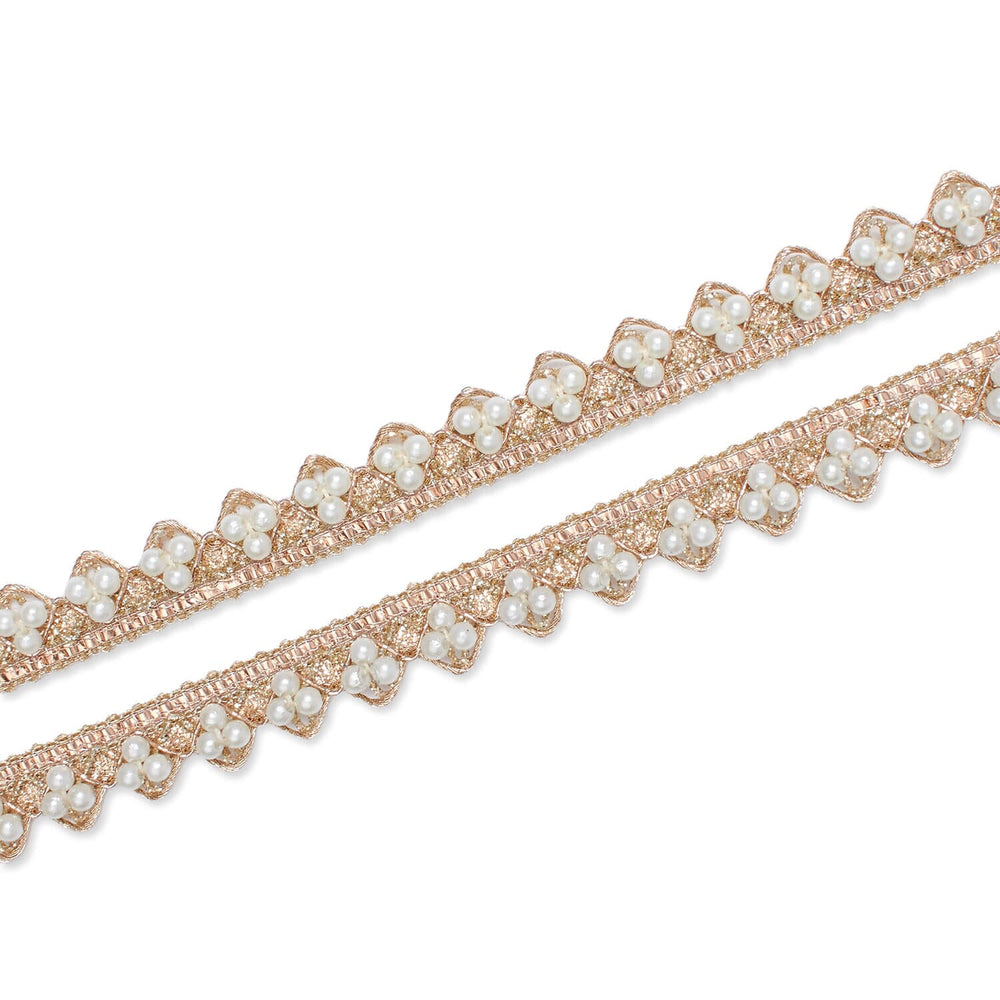 1/2 Inch Tri Bead Metallic Corded Trim By The Yard