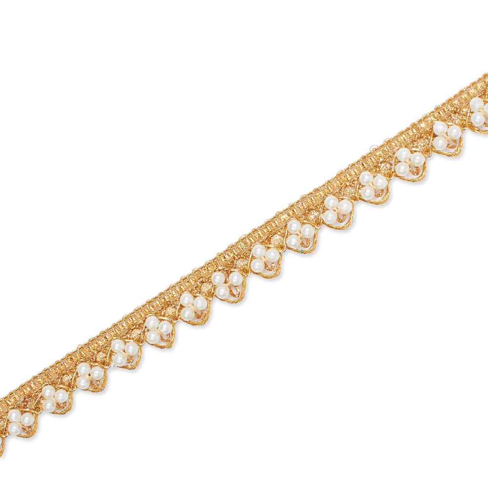 1/2 Inch Tri Bead Metallic Corded Trim By The Yard