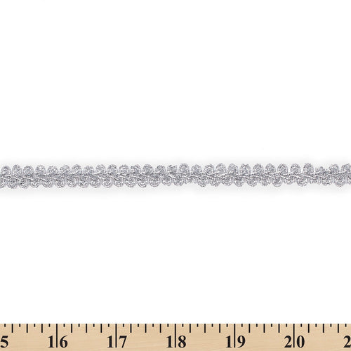 3/8 in. Knit Swirl Metallic Cord Braid Trim 25 yd Spool