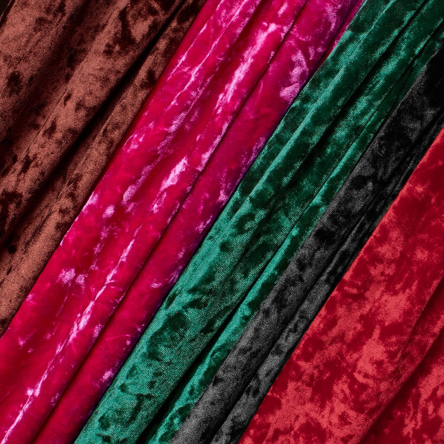 Crushed Velvet Fabric By The Yard