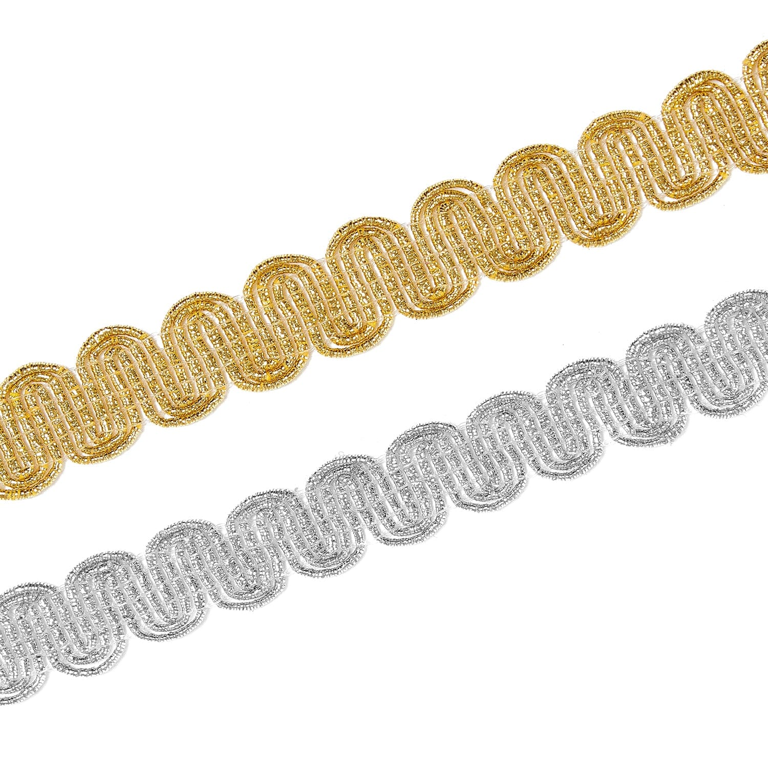 5/8 Inch Metallic Scroll Trim By The Yard