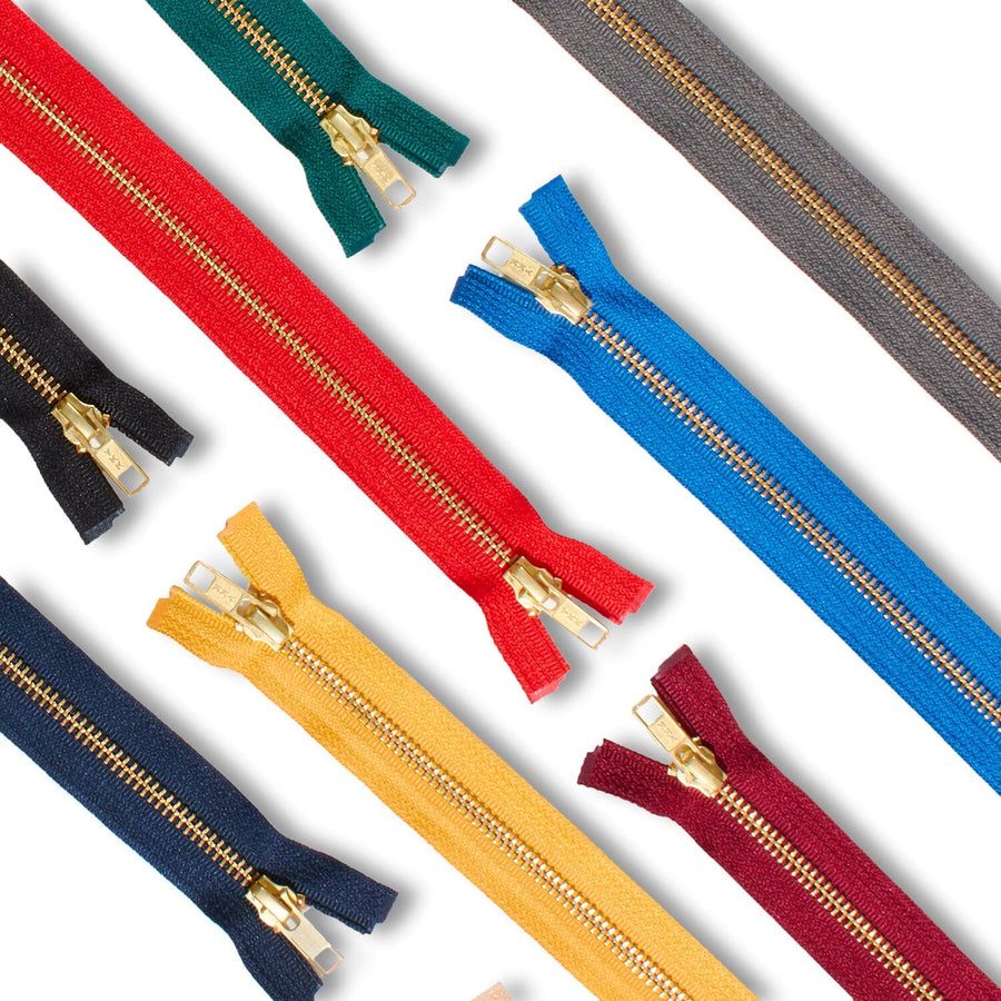 YKK #5 Brass Separating Zipper | Fabric Wholesale Direct