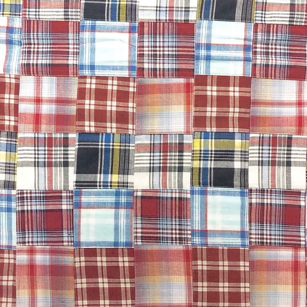 Madras Patchwork Plaid Fabric (Style 1587) 100% Cotton 44/45" Wide BTY