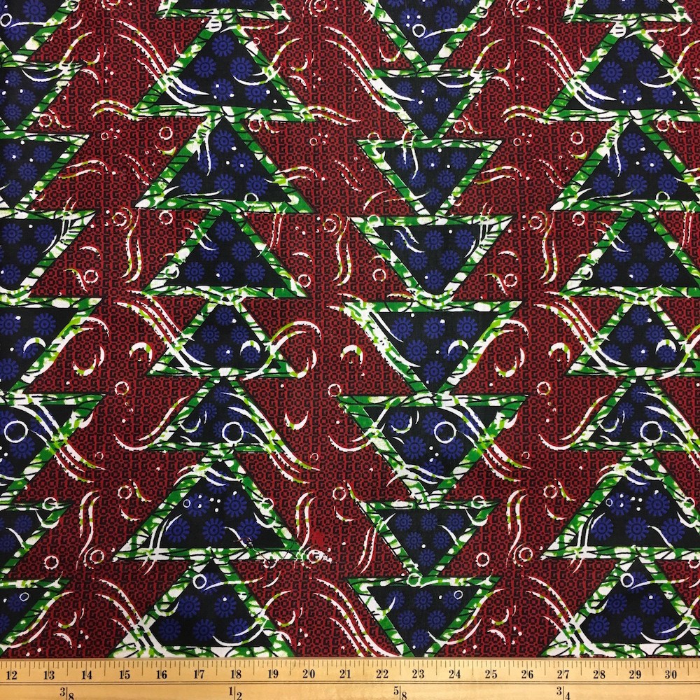 African Print Fabric (90122-1) 100% Cotton 44/45" Wide $3.99/Yard