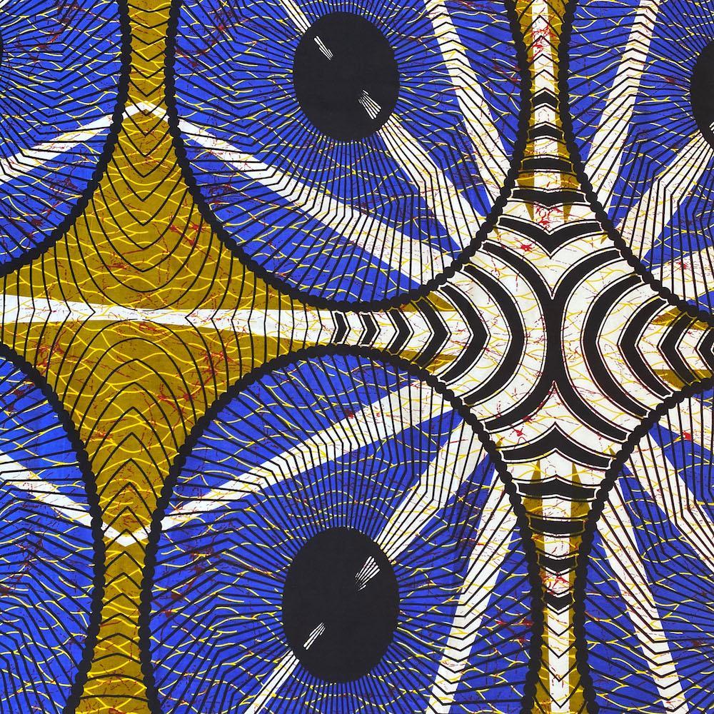 African Print Fabric (90134-4) 100% Cotton 44/45" Wide $3.99/Yard
