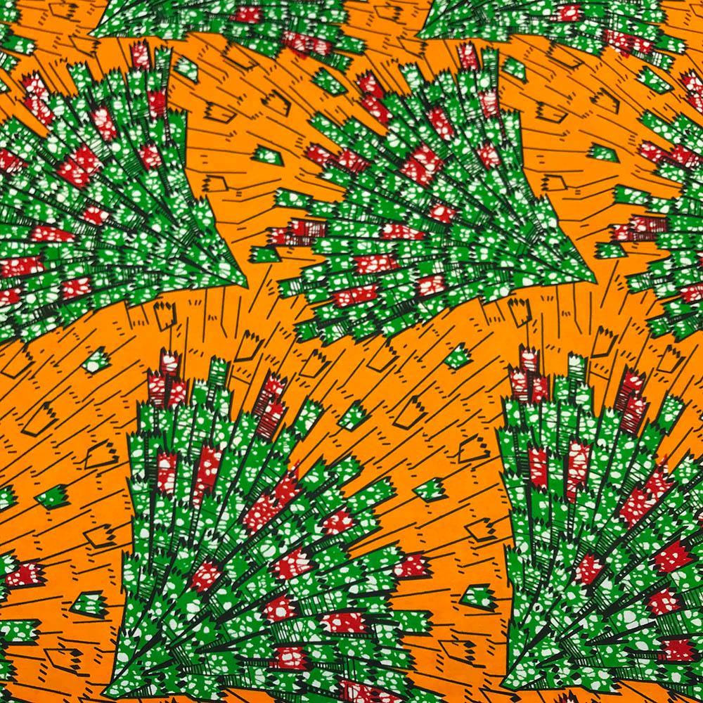African Print Fabric (90214-7) 100% Cotton 44 inches Wide $4.99/Yard