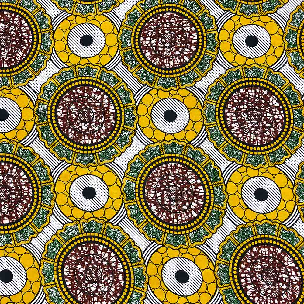 African Print Fabric (90161-4) 100% Cotton 44" Wide $4.99/Yard