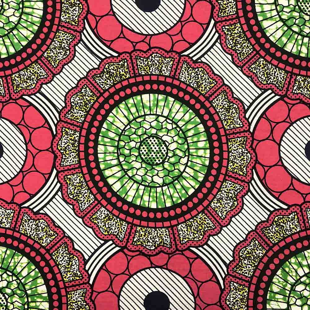 African Print Fabric (90161-6) 100% Cotton 44" Wide $4.99/Yard